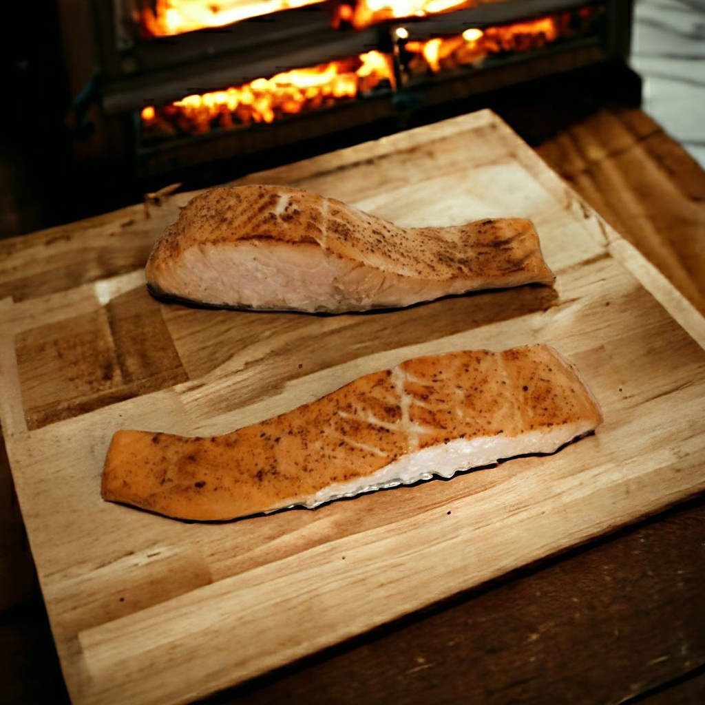 Precooked Baked Salt & Pepper Crusted Salmon - 100g | ShallWeSG